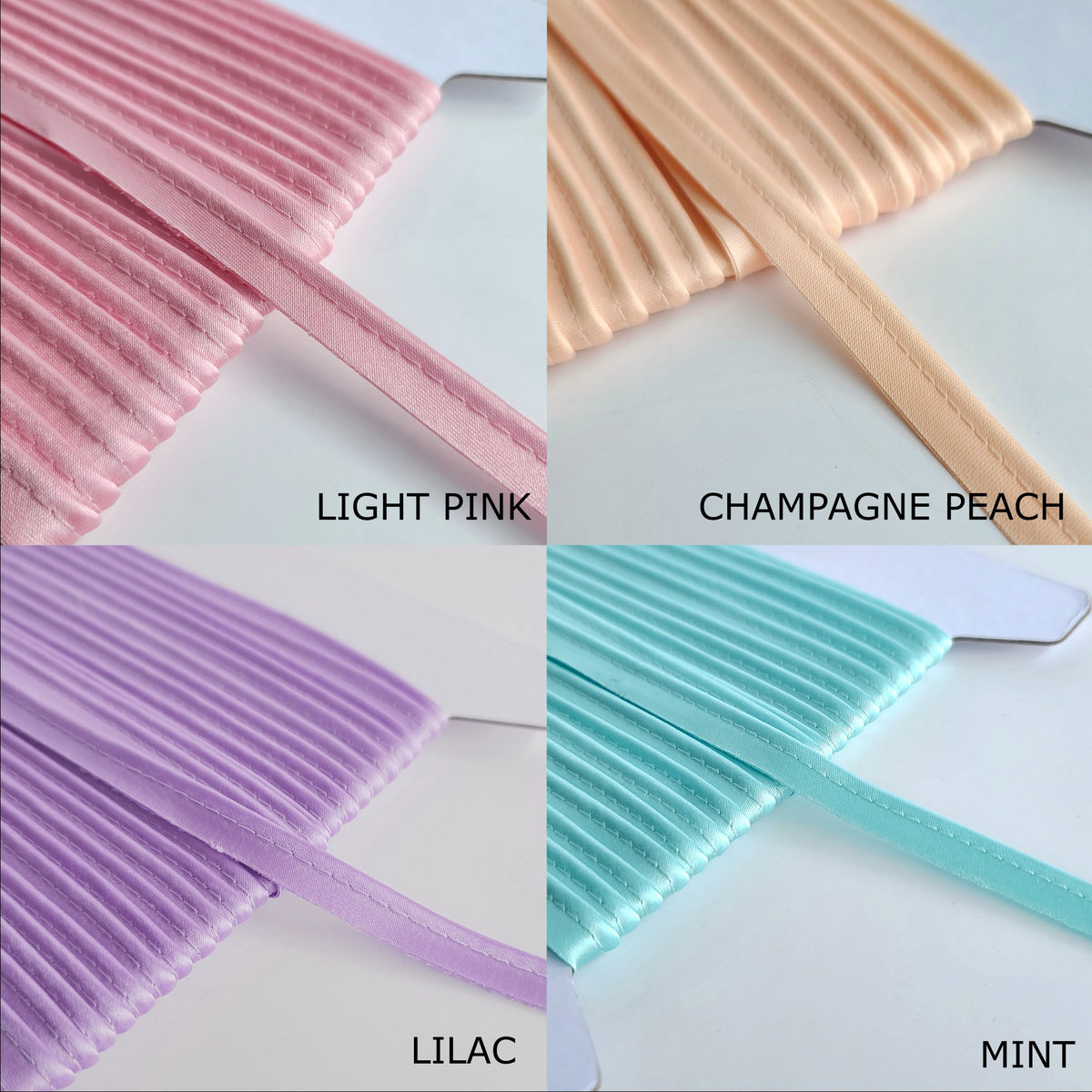 Satin piping cord 2mm wide insert trim - 22 colours – On Trend Fabrics